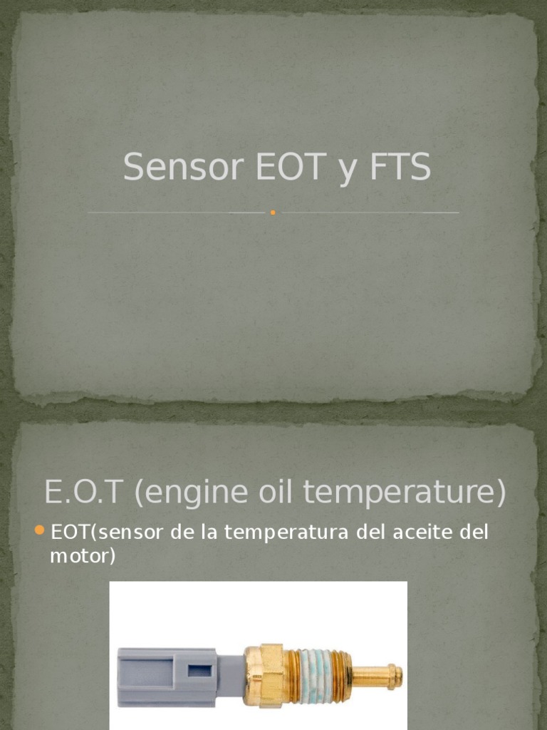 Sensores EOT y FTTS | PDF | Sensor | voltaje