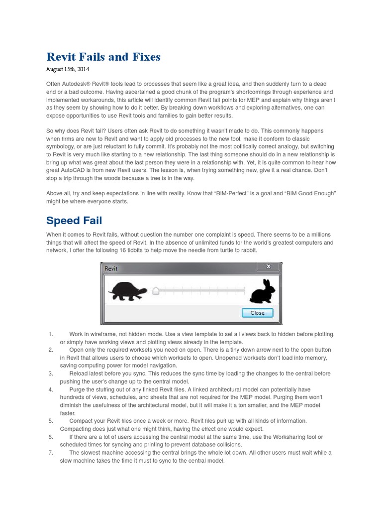 Revit Fails and Fixes | Download Free PDF | Autodesk Revit | Graphics