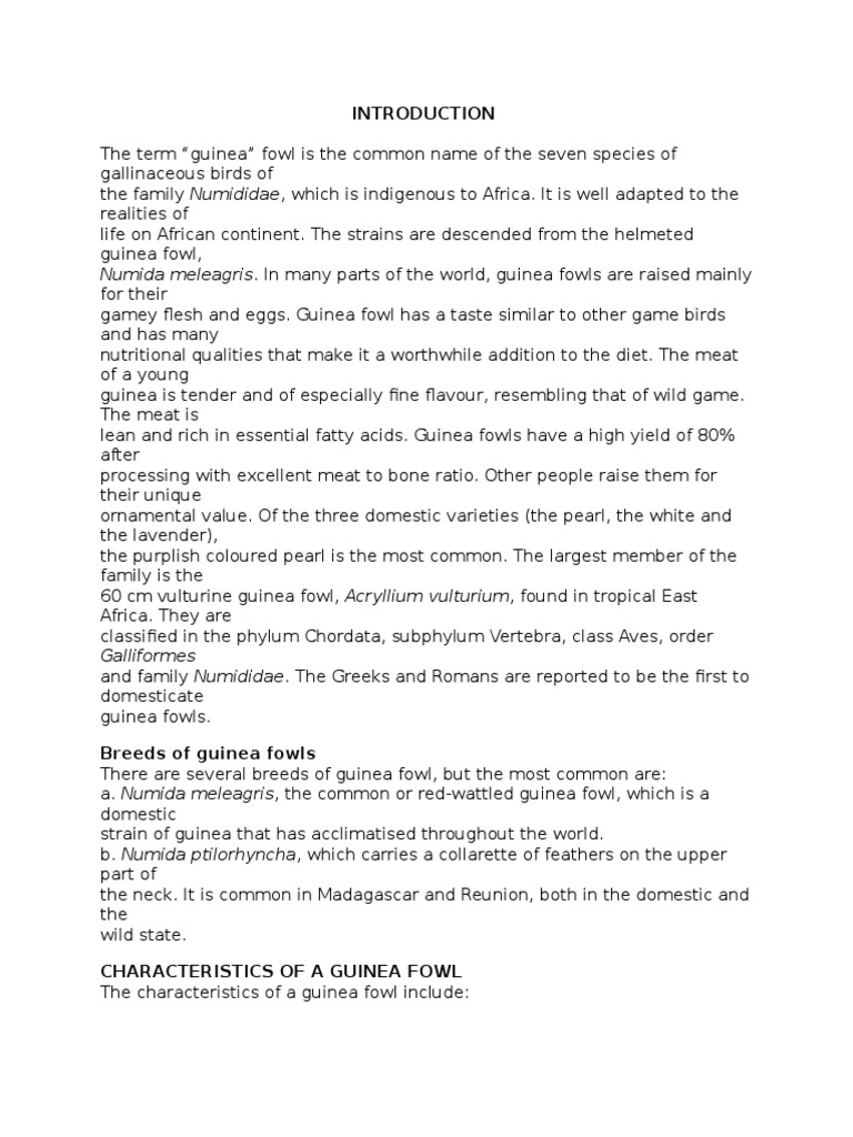 Introduction | PDF | Galliformes | Birds