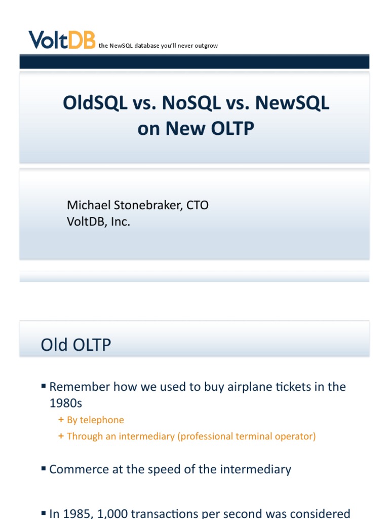 noSQL V newSQL | PDF | No Sql | Databases