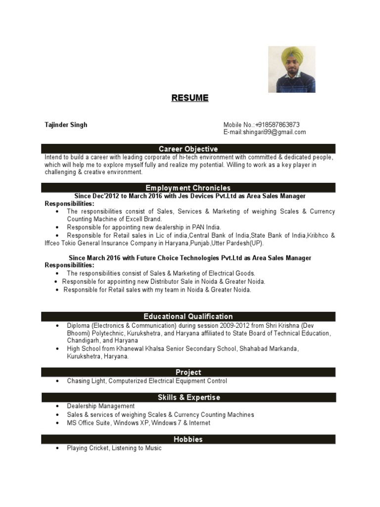 Resume: Career Objective | PDF