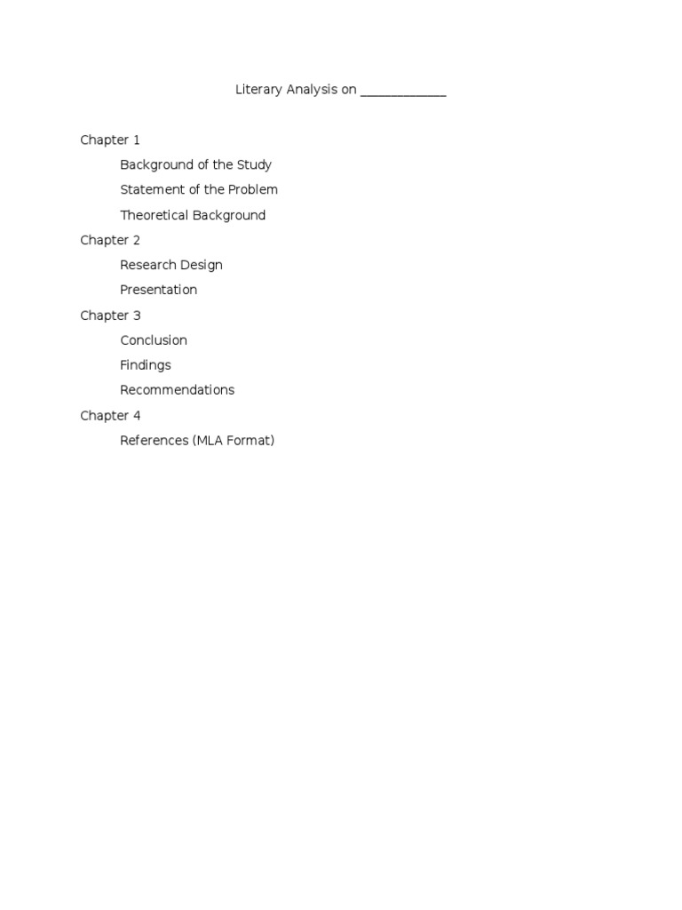 Literary Analysis Research Framework | PDF