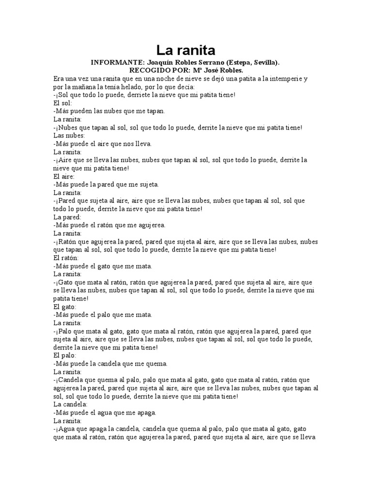 La Ranita | PDF