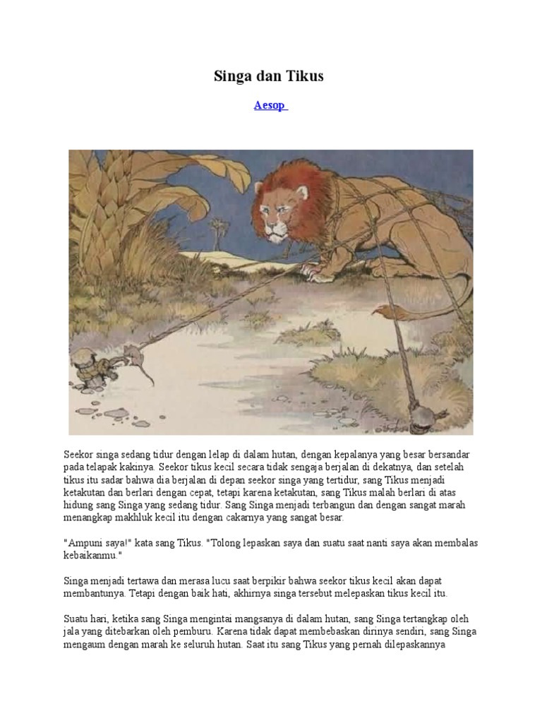 Singa Dan Tikus | PDF