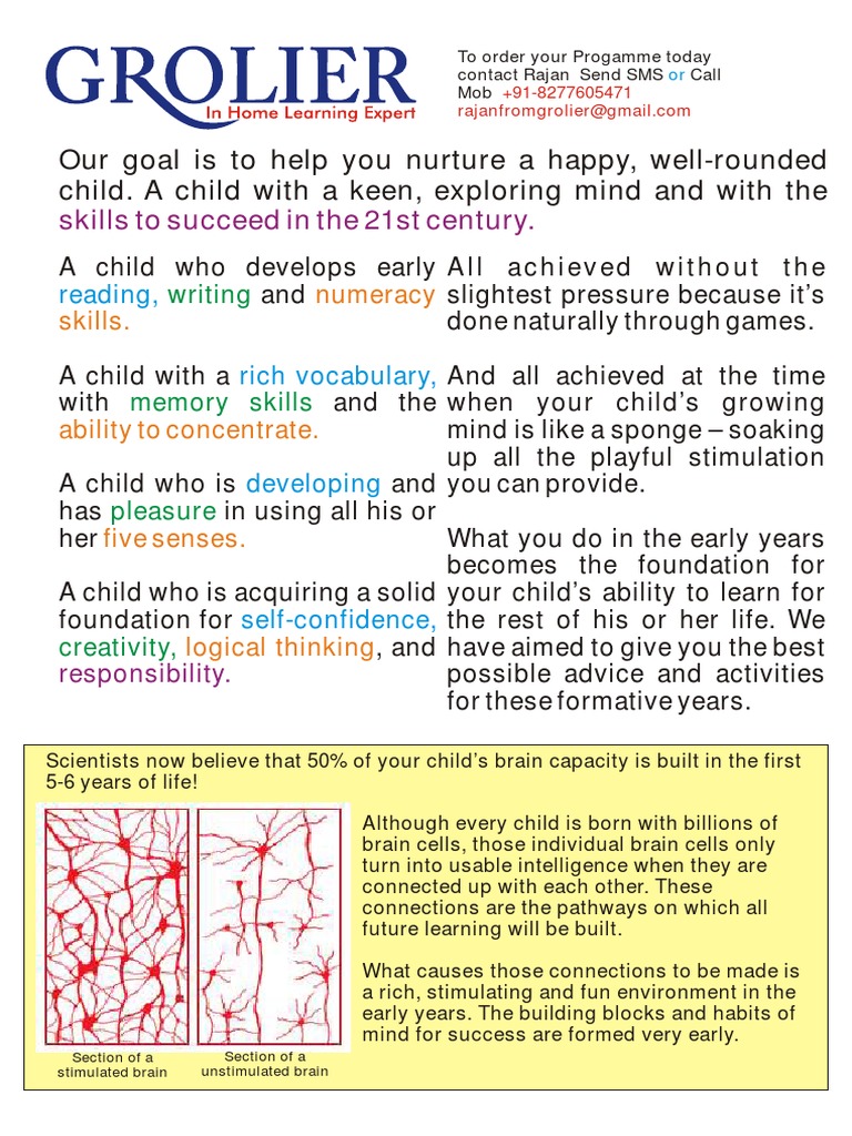 Grolier Preschool Learning Programs | PDF
