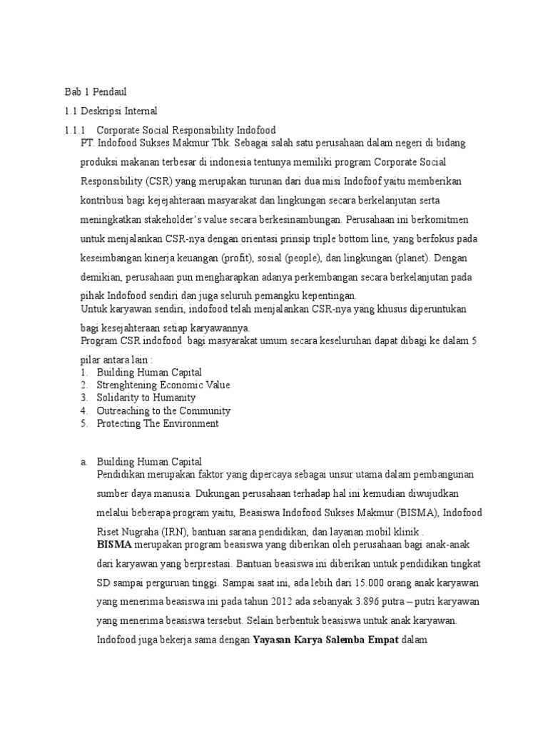 CSR Indofood | PDF
