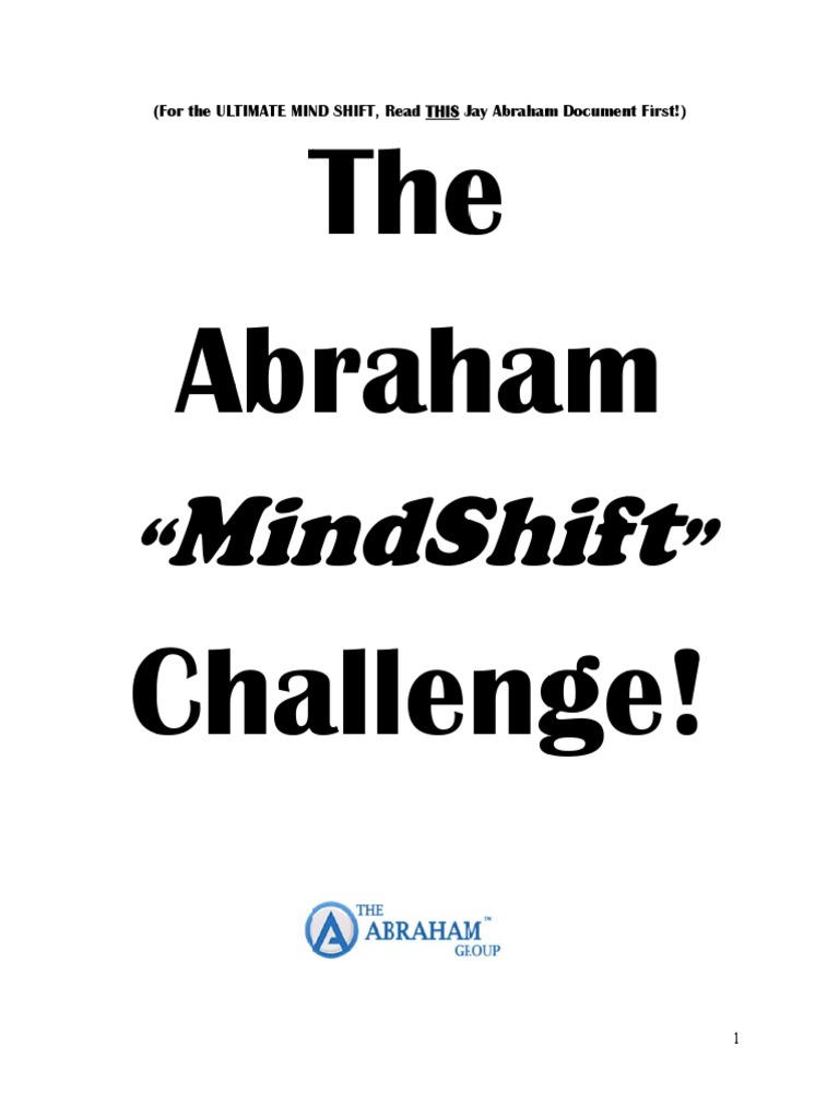 Mindshift Challenge PDF | PDF | Sales | Strategic Management