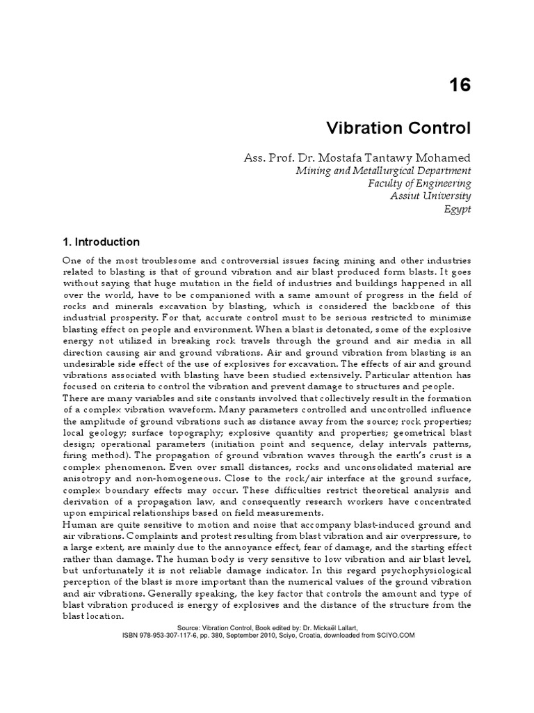 InTech Vibration Control | PDF | Waves | Fuzzy Logic