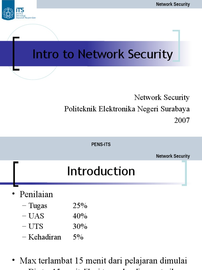 Modul 1 - Intro To Network Security | PDF | Vulnerability (Computing ...