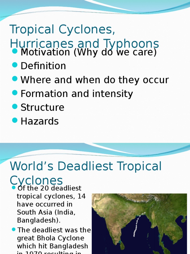 Tropical Cyclones, Hurricanes and Typhoons | Download Free PDF | Eye (Cyclone) | Tropical Cyclones