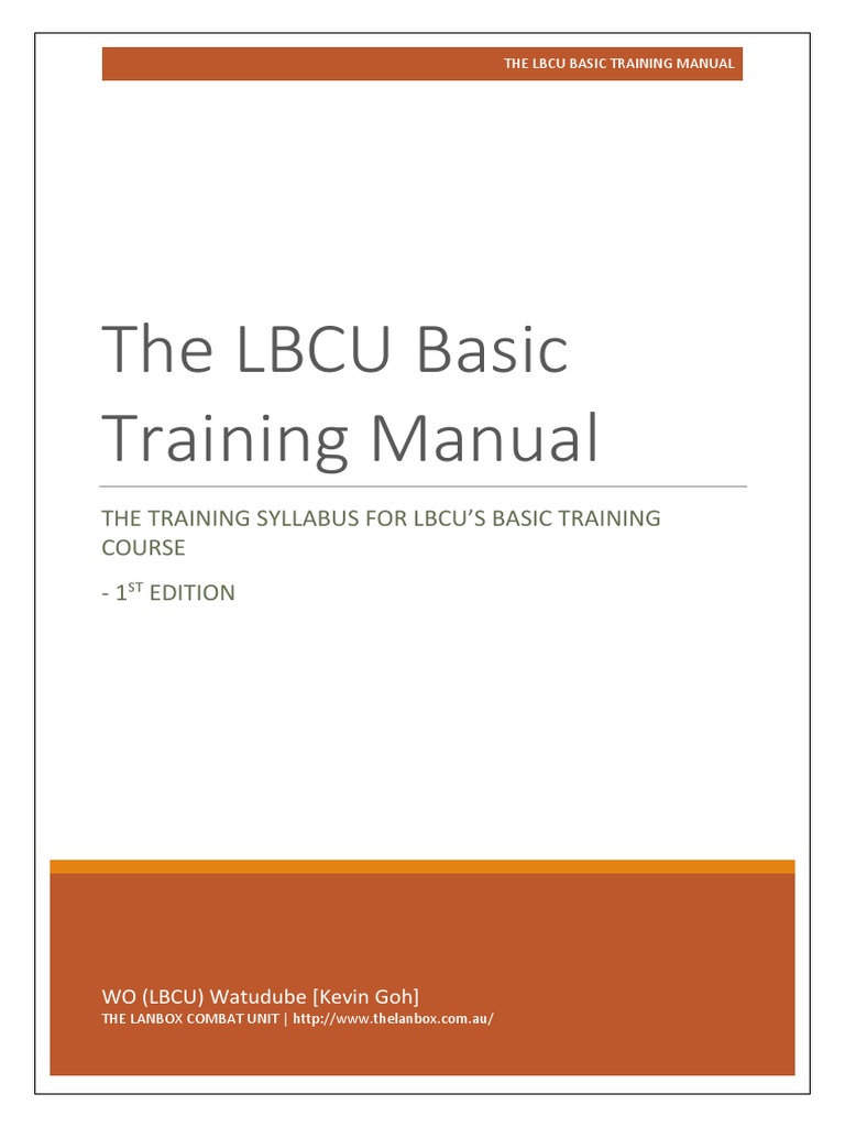 Lbcu BT Manual | PDF | Corporal | Military Rank