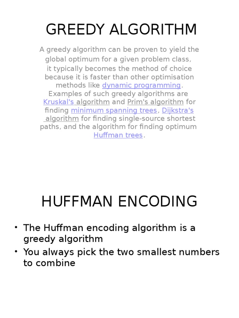 Greedy Algorithm Dynamic Programming Kruskals Minimum Spanning Trees