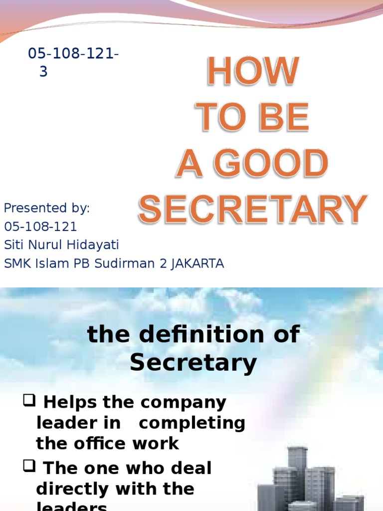 How To Be A Good Secretary | PDF