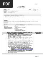 IB Lesson Plan Template | PDF | Lecture | Behavior Modification