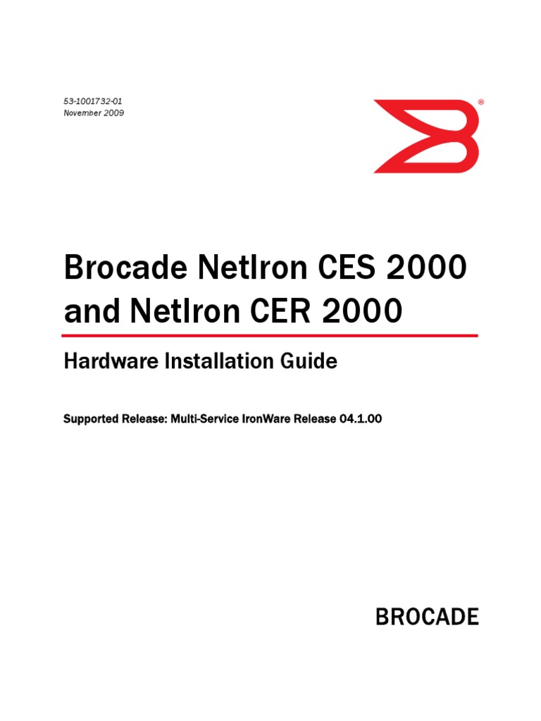 NetIron CesCer2000 InstallGuide | PDF | Network Switch | Communications ...
