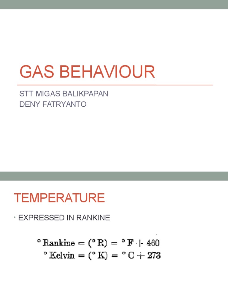 Understanding Gas Behavior and Properties | PDF