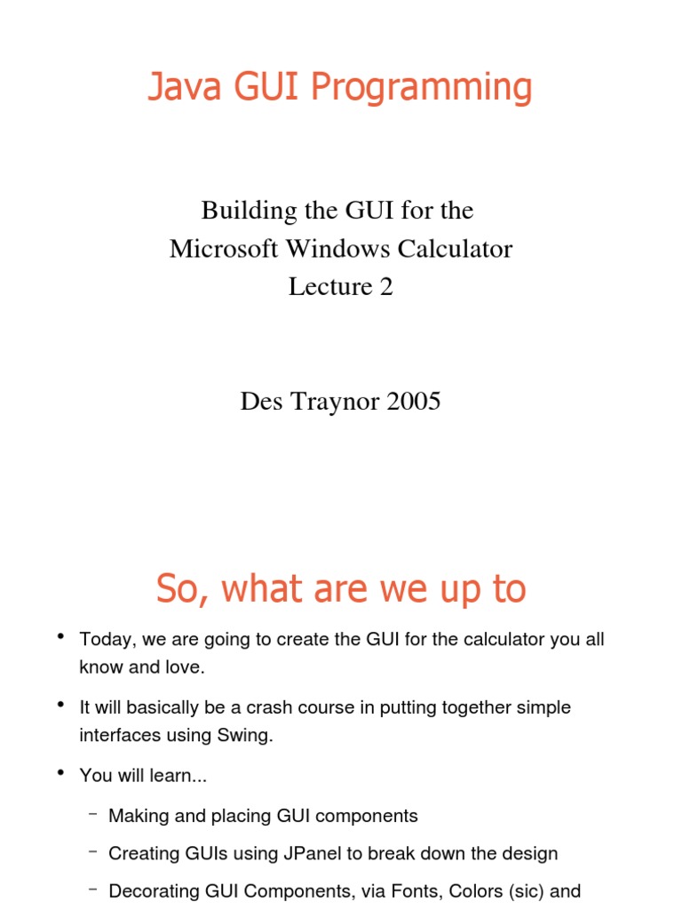 Lecture14 PDF | PDF | Graphical User Interfaces | Computing
