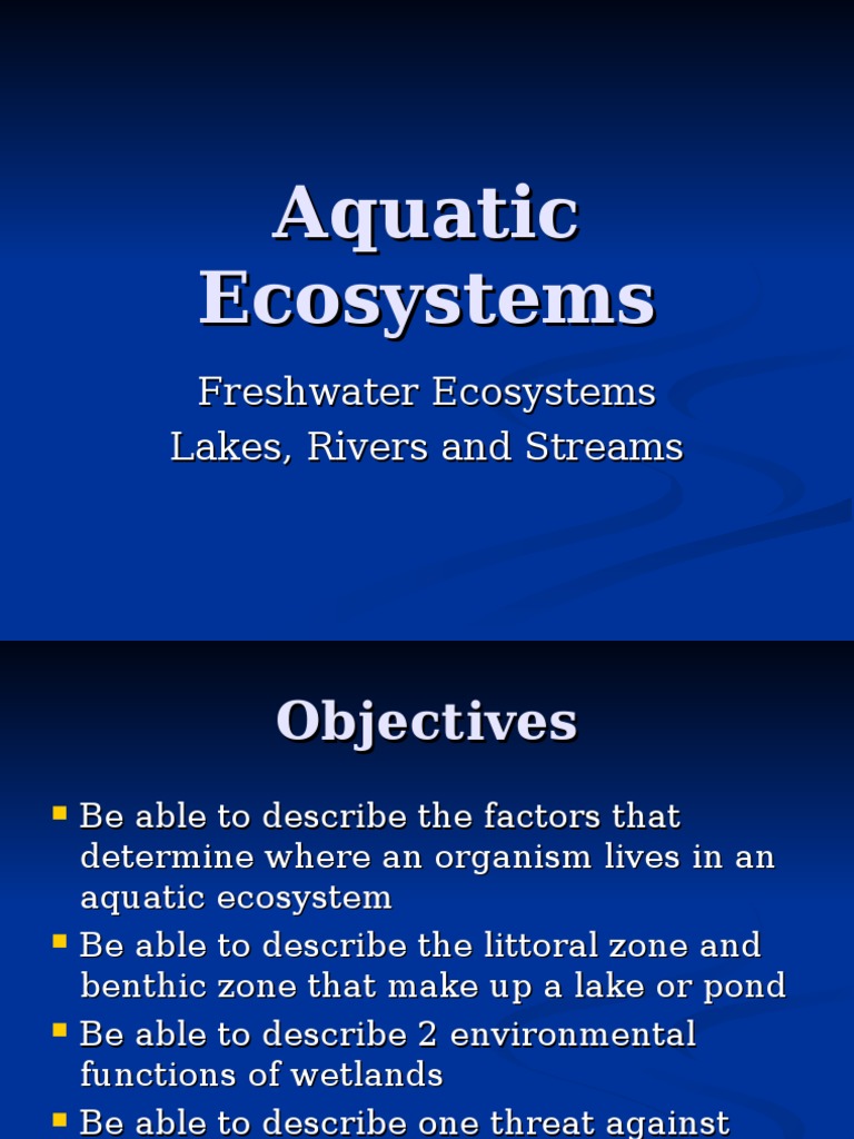Aquatic Ecosystems 2-8-10 | PDF | Aquatic Ecosystem | Ecoregions