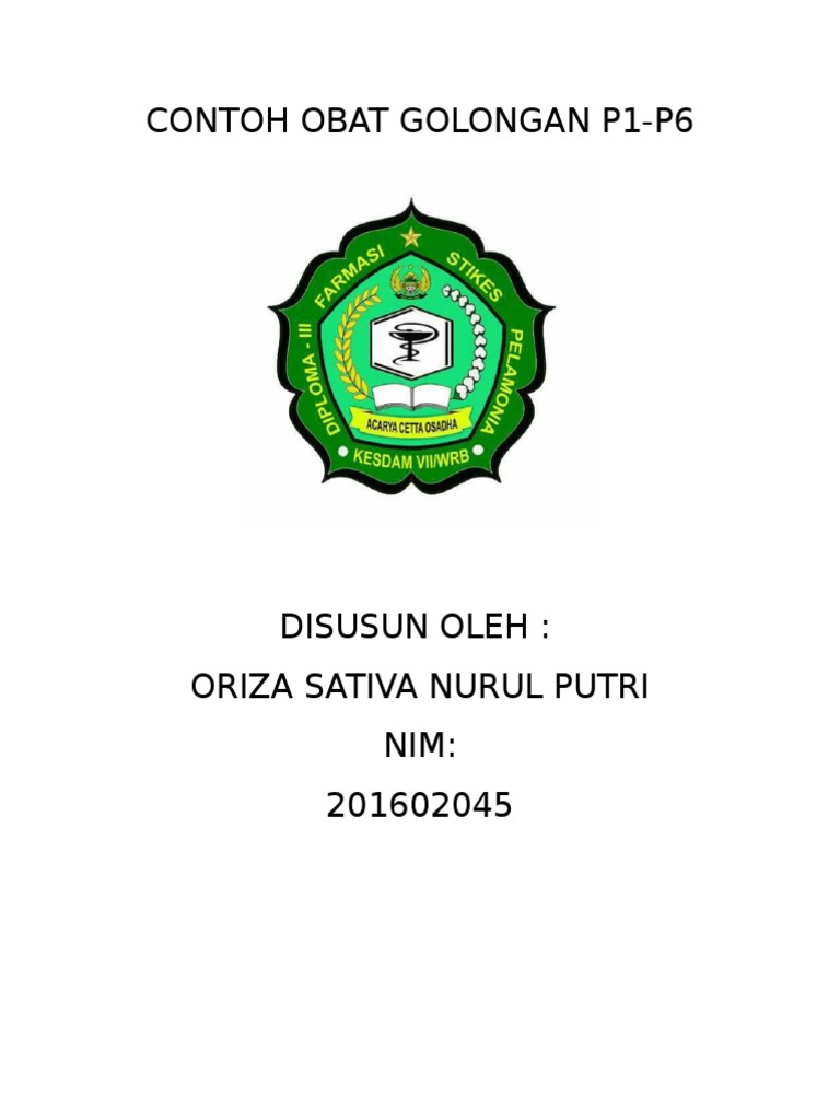 Contoh Obat Golongan p1 | PDF