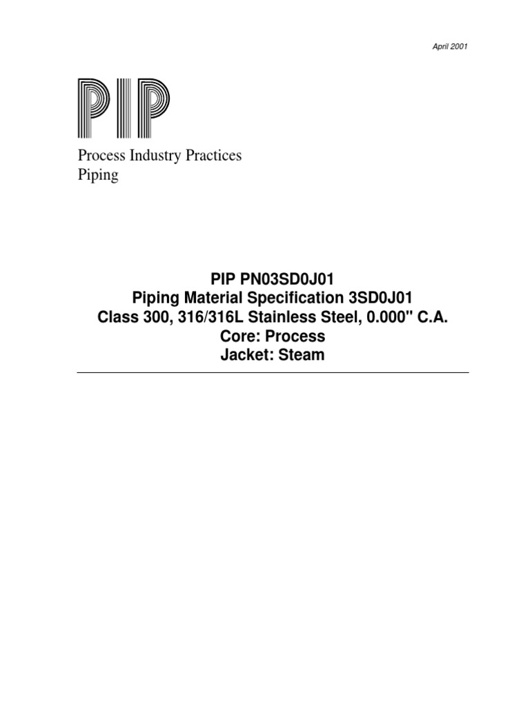 Process Industry Practices Piping | PDF | Pipe (Fluid Conveyance) | Valve