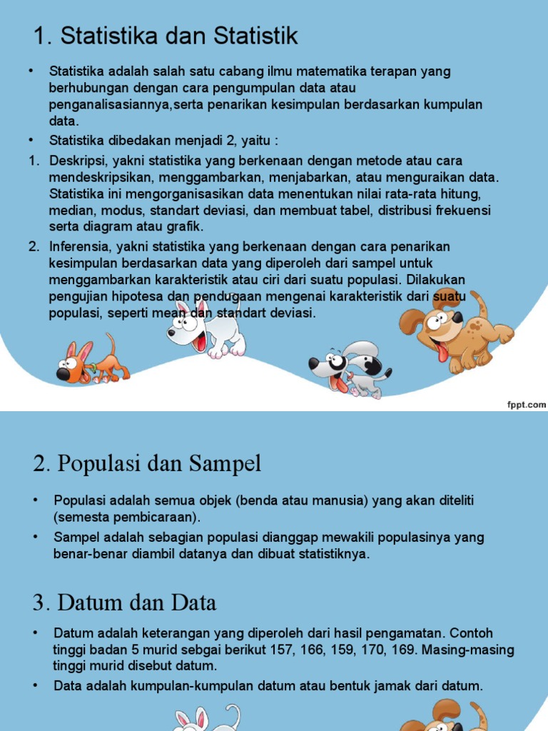 Statistika: Data, Sampel, dan Analisis | PDF