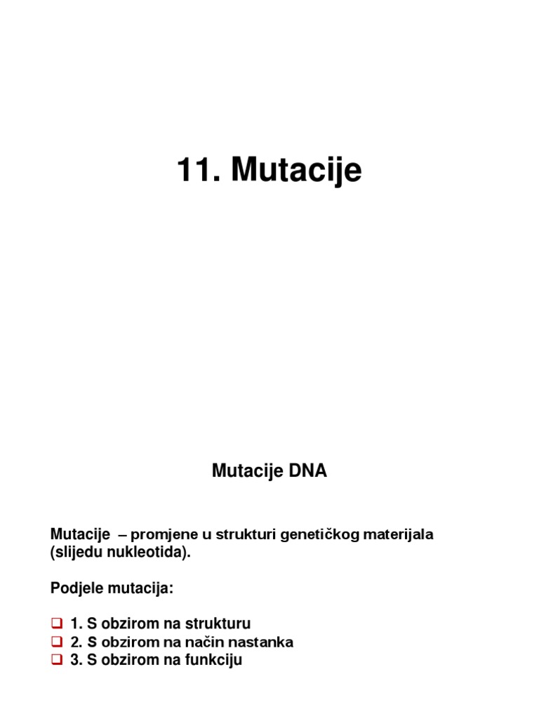 Mutacije | PDF