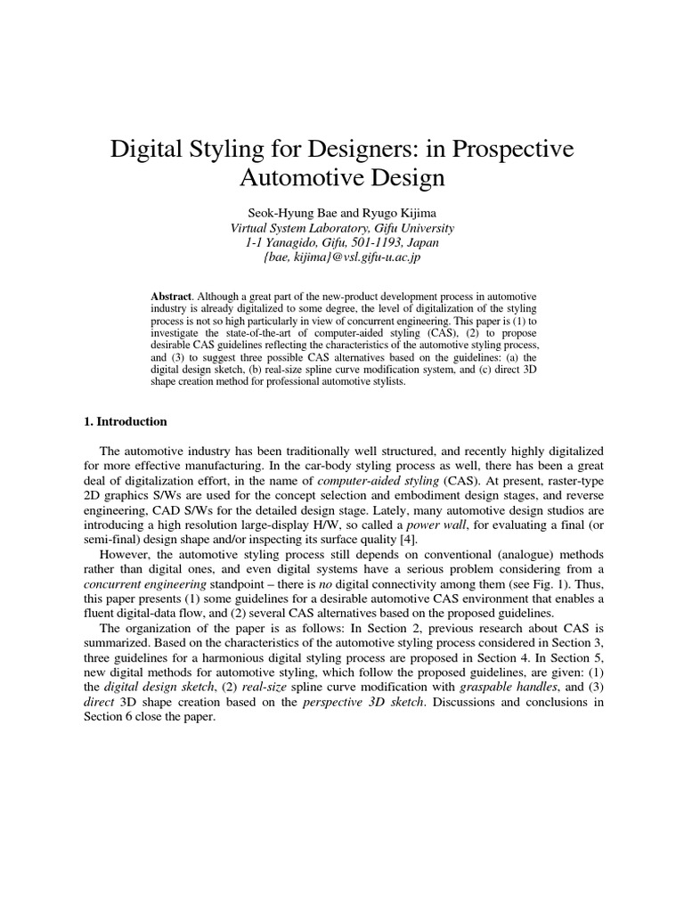 Bae Kiji 2003 Digital | PDF | Virtual Reality | Computer Aided Design