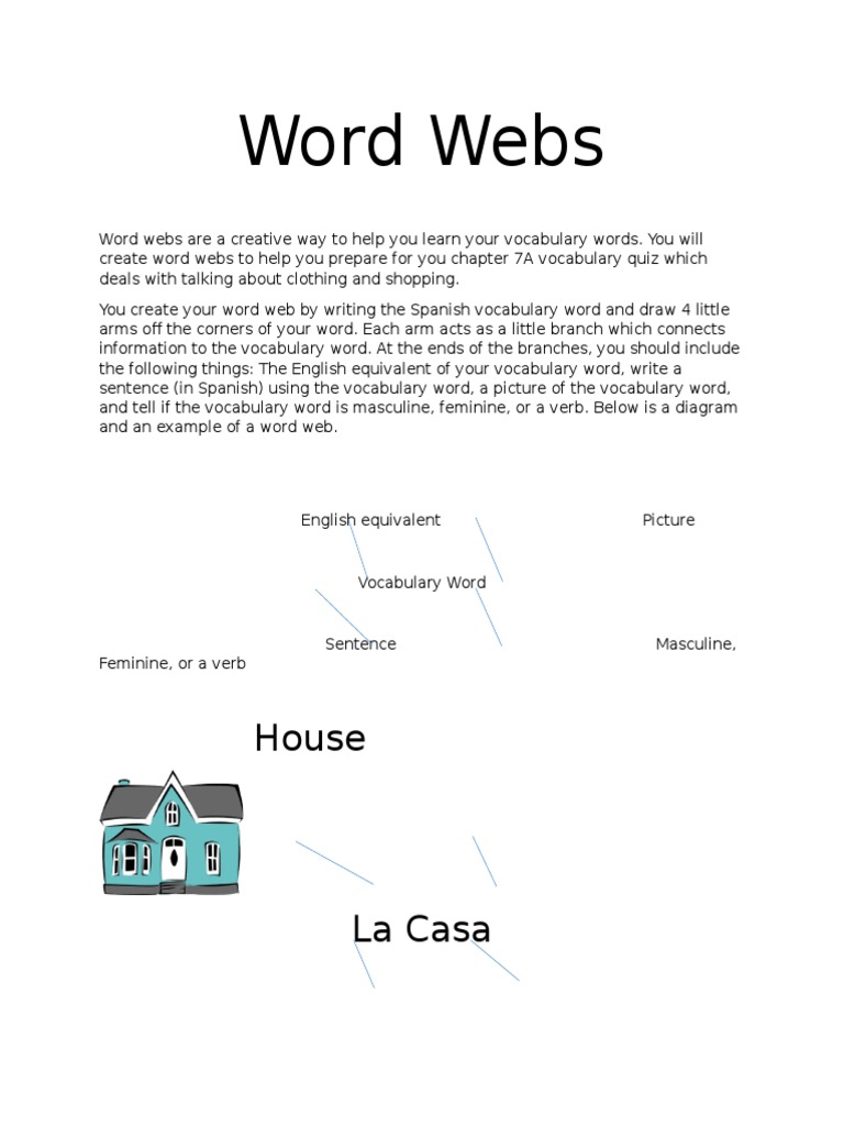 Word Webs | PDF