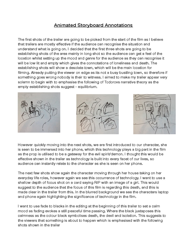 Animated Storyboard Annotations | PDF | Leisure