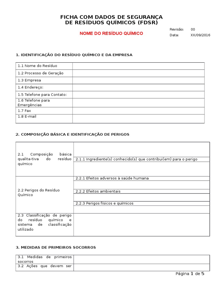 Modelo para Construção de FDSR | Desperdício | Natureza