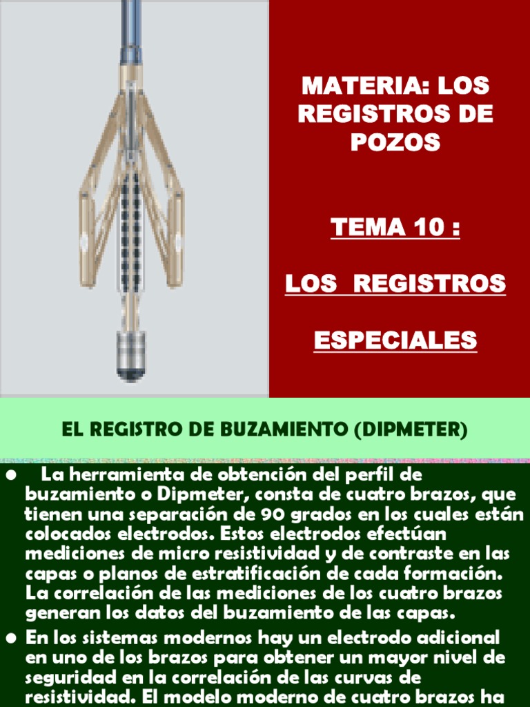 Registro Especiales de Pozo | PDF