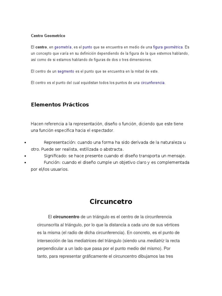 Centro Geometrico | PDF | Simetría | Triángulo