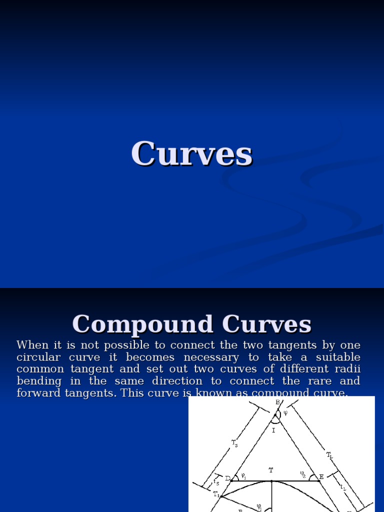 Compound Curves | PDF | Tangent | Trigonometric Functions