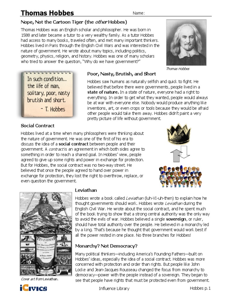 Thomas Hobbes Government