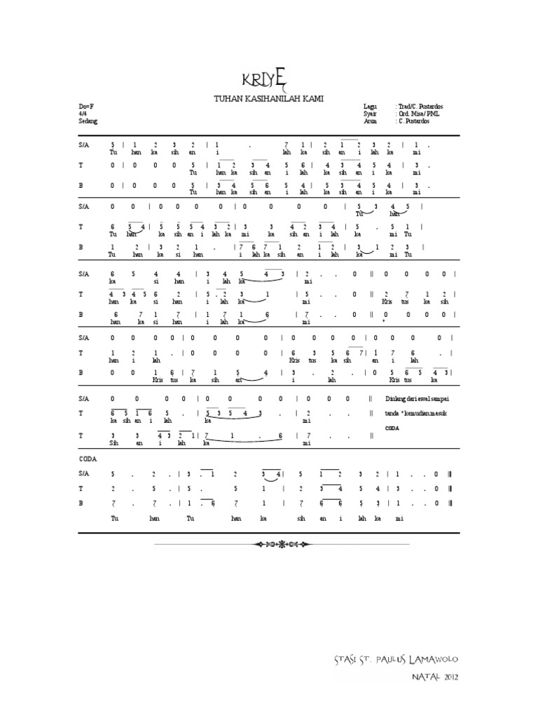 Tuhan Kasihanilah Kami | PDF