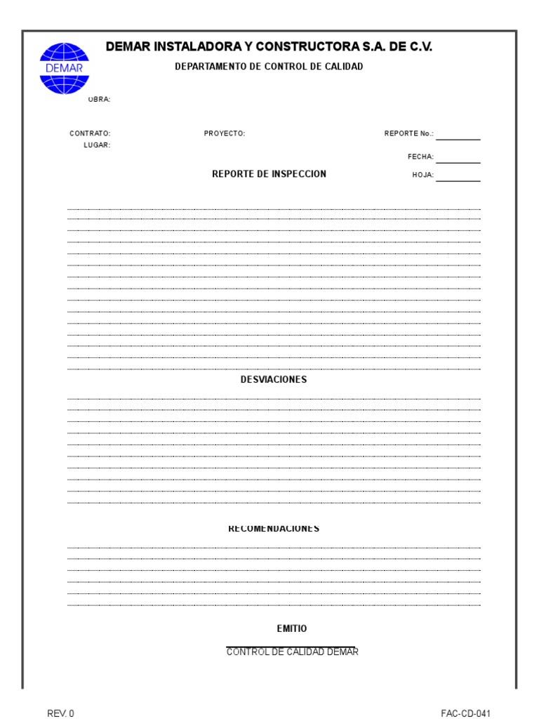 Reporte de Inspección.xls