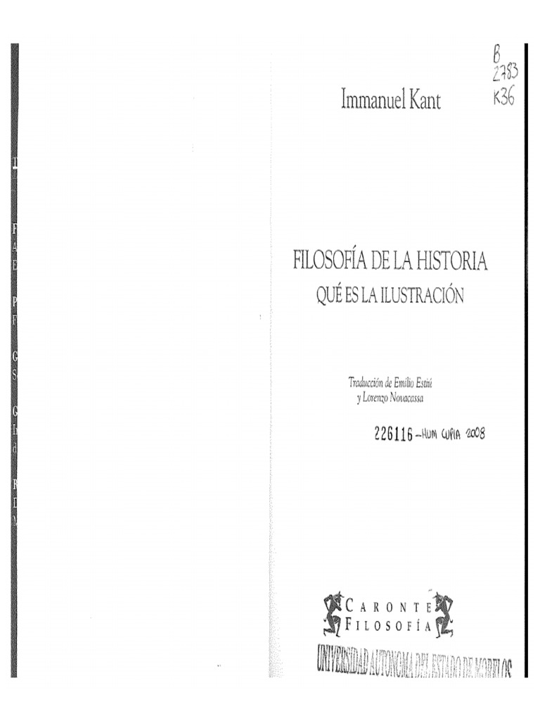 1786 Kant - Comienzo Verosimil de La Historia Humana PDF | PDF