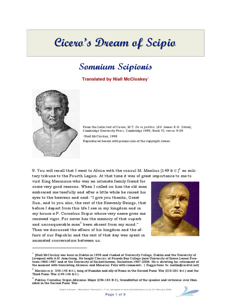 Scipio's Dream + Macrobius' Comment | PDF | Science | Astronomy