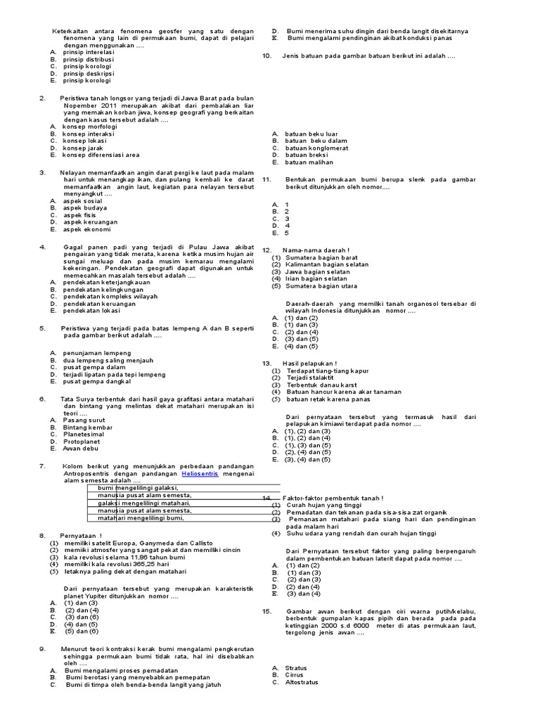 Soal Geo | PDF | Sains & Matematika
