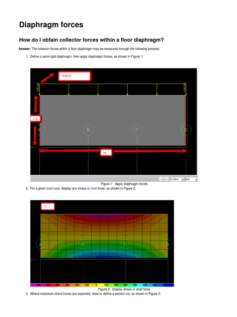 CSI Etabs Diaphragm Forces | PDF
