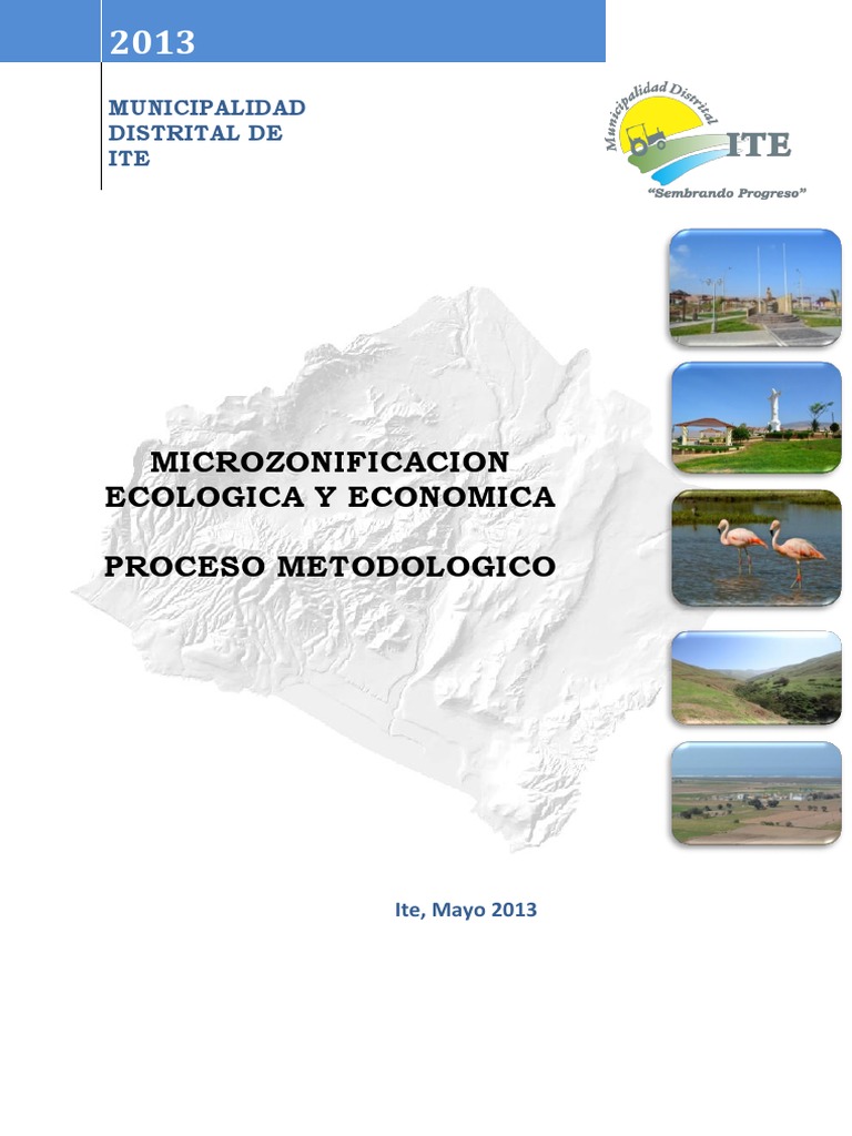Informe Zee Proceso Muni Ite | PDF | Mapa | Sistema de información geográfica