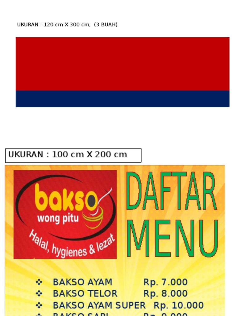Banner Bakso | PDF