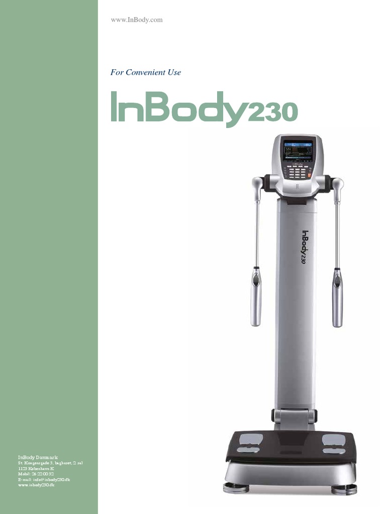 InBody230 Catalogue | PDF | Body Mass Index | Obesity