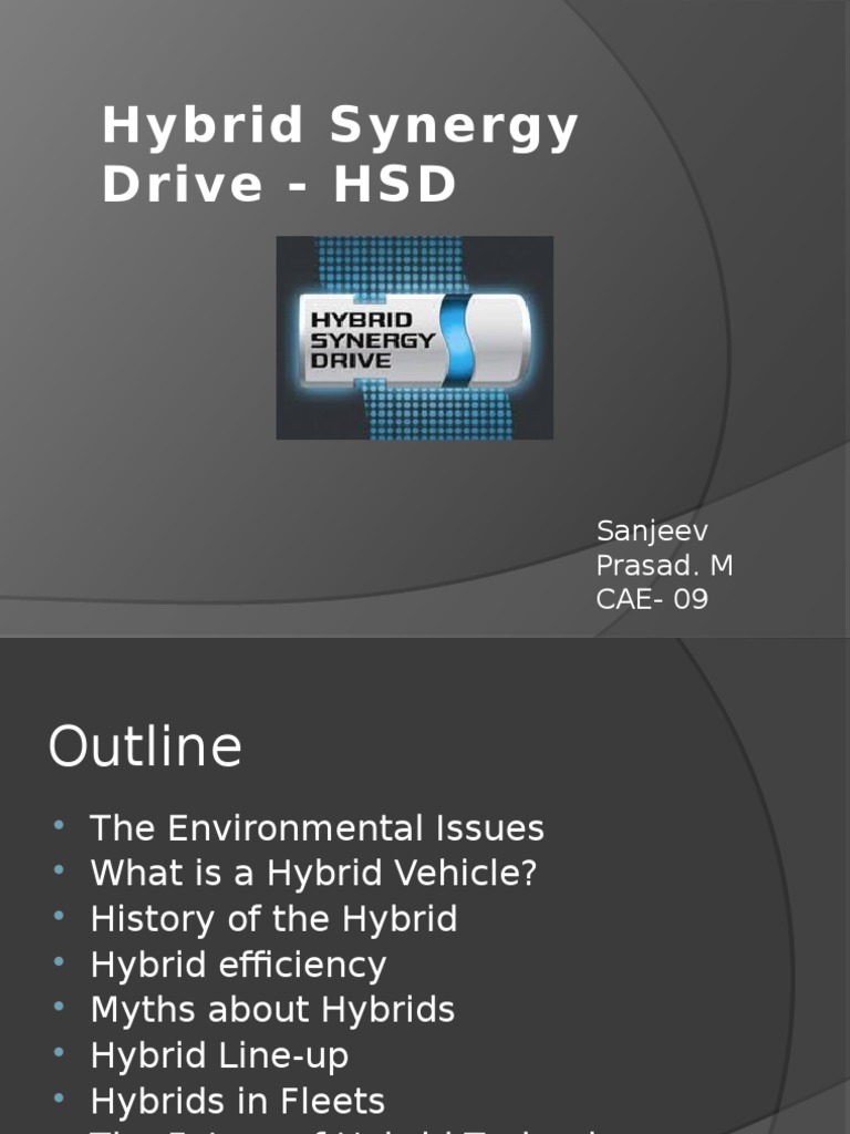 Understanding Toyota's Hybrid Synergy Drive | PDF | Hybrid Electric ...