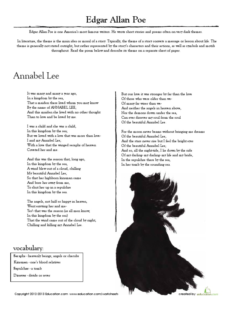 Analysis of "Annabel Lee" Poem | PDF | Poetry