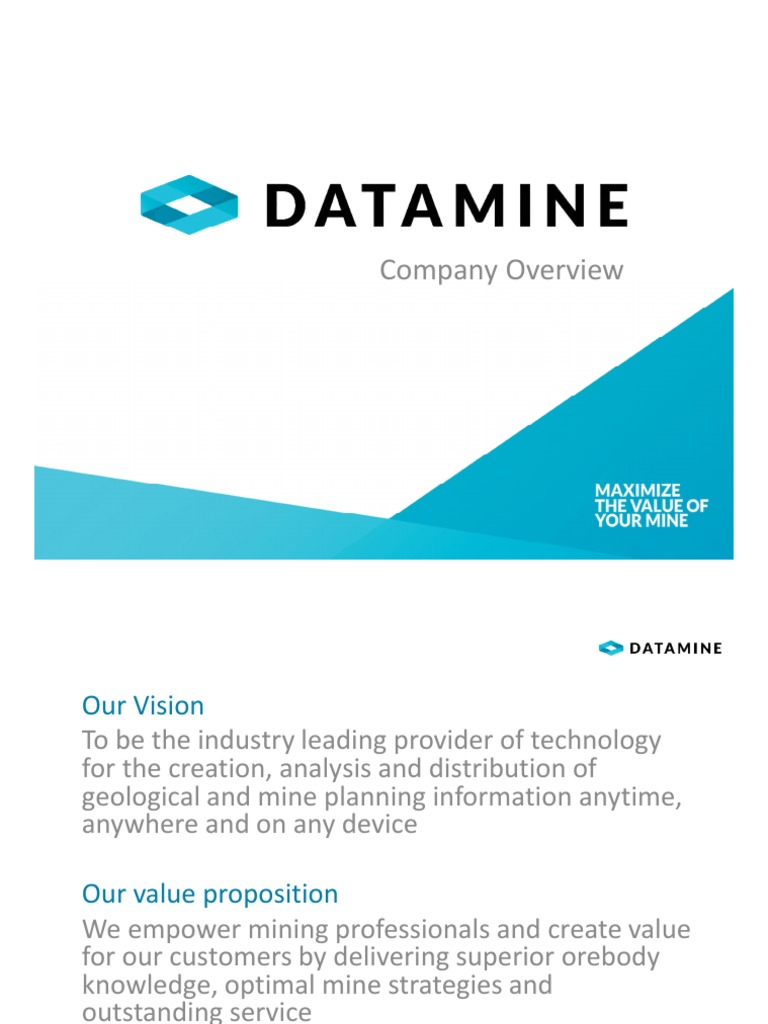 Datamine Corporate | PDF | Data Mining | Cloud Computing