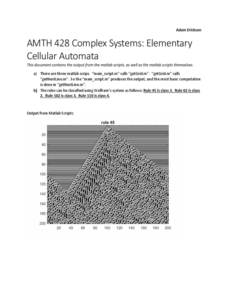 Elementary Cell Automata | PDF