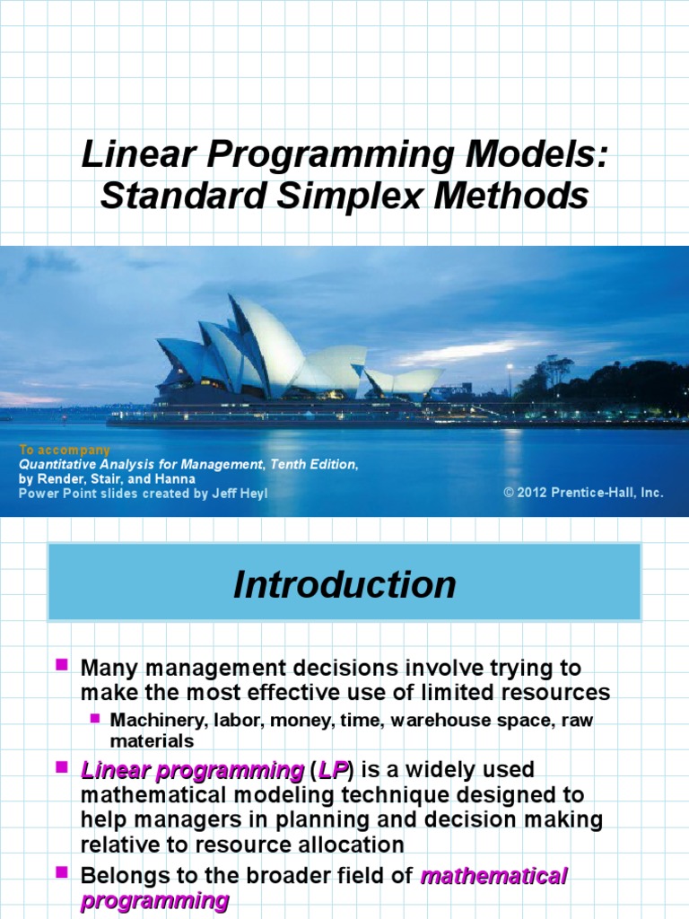 Standar Simplex Model | PDF | Algorithms | Mathematical Objects