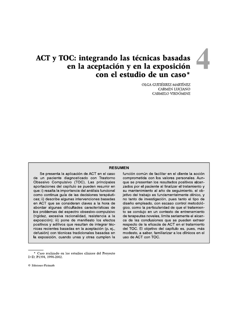 ACT y TOC Retocado | PDF