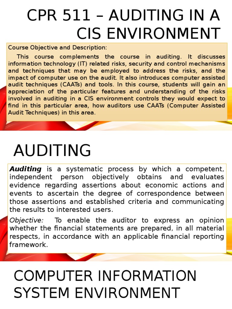 Lesson 1 Overview of IT Audit | PDF | Audit | Databases